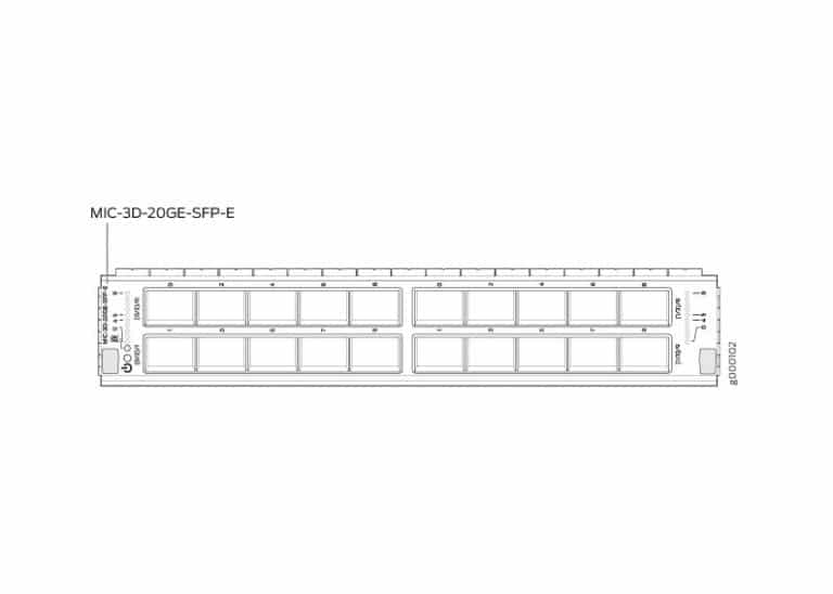 Juniper Networks - MIC-3D-20GE-SFP-E | Module Juniper MX | Juniper
